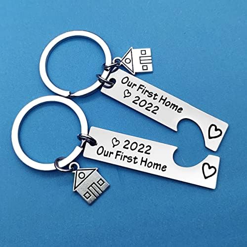 Amazon.com: Our First Home 2022 Keychain Set for New Home Keychain Gift ...
