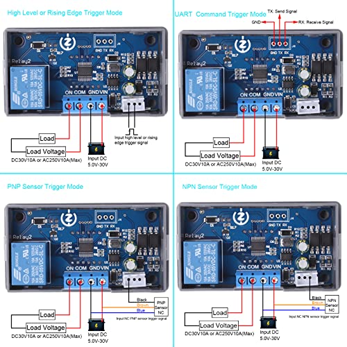 Snapklik.com : Timer Relay, Icstation Delay Relay DC 5V-30V Time Delay Switch 12V 24V 10A ...