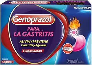 GENOPRAZOL - Alivia y Previene la Gastritis y las Agruras. Caja con 7 ...