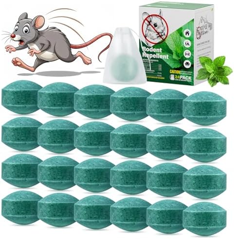 Amazon.com : Mouse Repellent for Indoor and Outdoor, 24 Pack Peppermint ...