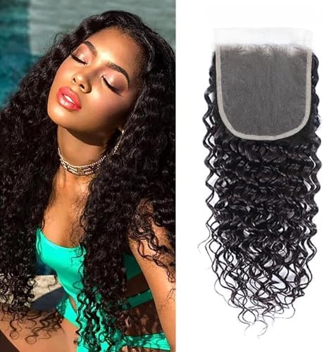 Amazon.com : Water Wave Closure 5x5 Lace Closure Water Wave Brazilian ...