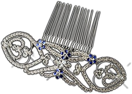 Amazon.com : Bella Silver & Blue Rhinestone"Twilight" Wedding Bridal ...