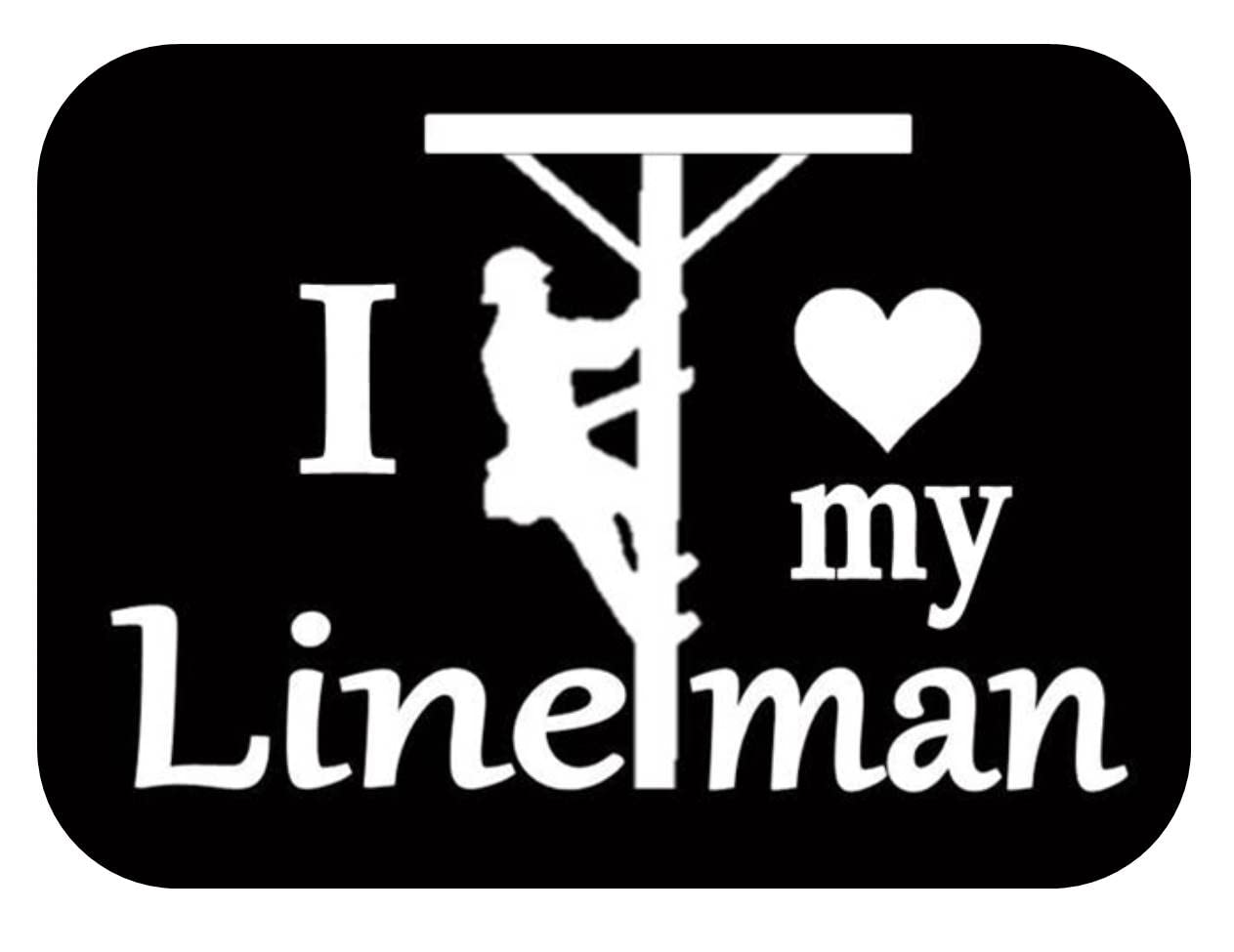 Amazon.com: I love my Lineman TP 619 Sticker 8" Decal line worker ...