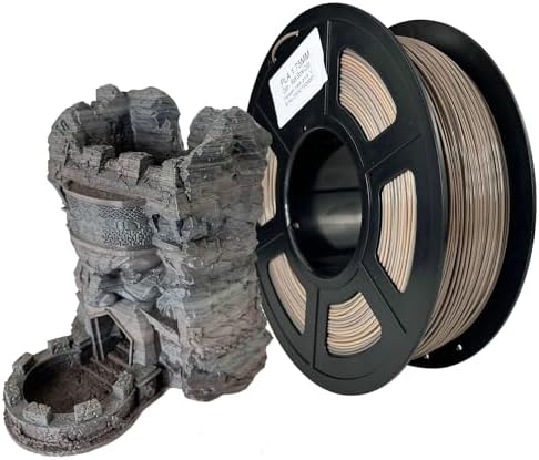 3DimsFila 3D Printer PLA Filament 1.75mm,Rock Stone Color,Brown Yellow ...