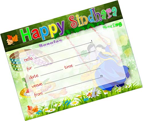 PartyStuff Cards - Sindhara Invitation Card 3 : Amazon.in: Home & Kitchen