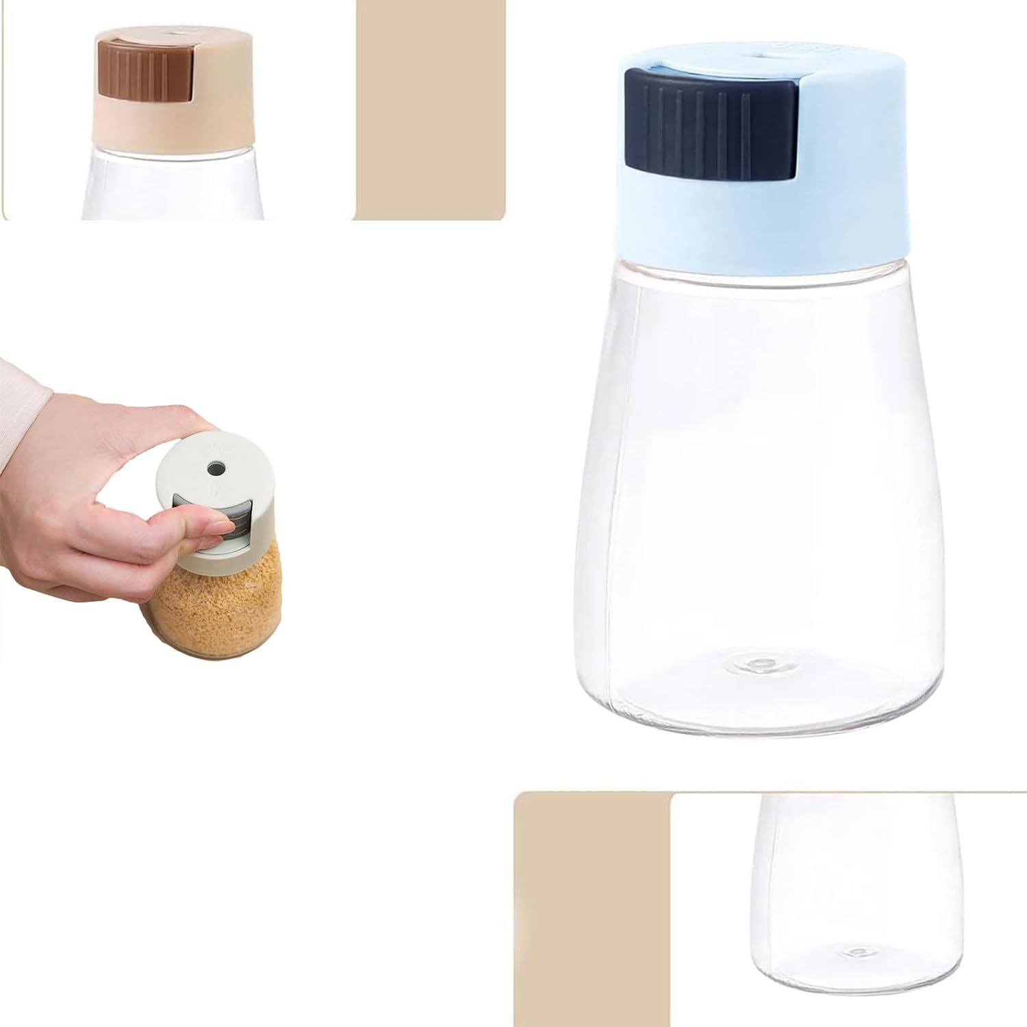 Amazon.com: Salt And Pepper Shakers Precise Quantitative Push Type ...