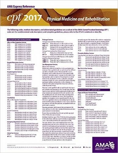 CPT 2017 Express Reference Coding Card: Physical Medicine and ...