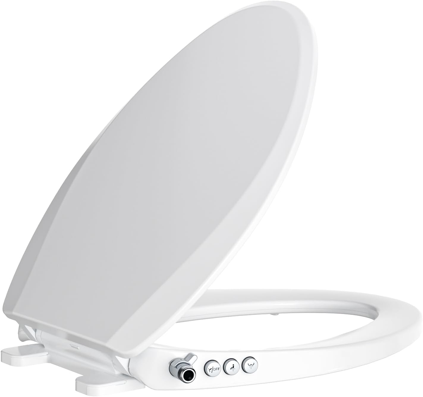 Clirass Elongated Non-Electric Bidet Toilet Seat and Toilet Stool Squat ...