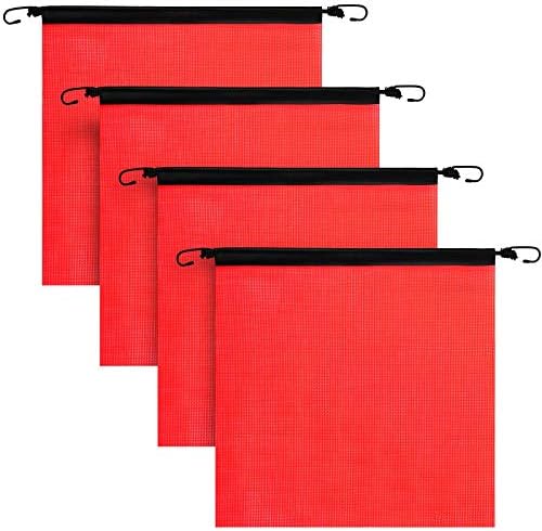 Amazon.com : Newwiee 12 Pack 18 x 18 Inch Oversize Grommet Warning Flag ...