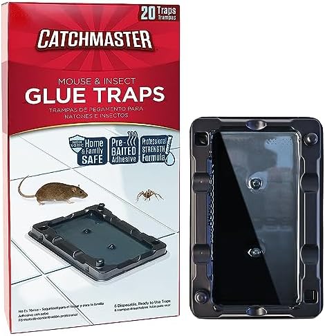 Amazon.com : Catchmaster Mouse & Insect Glue Traps 20-Pk, Adhesive ...