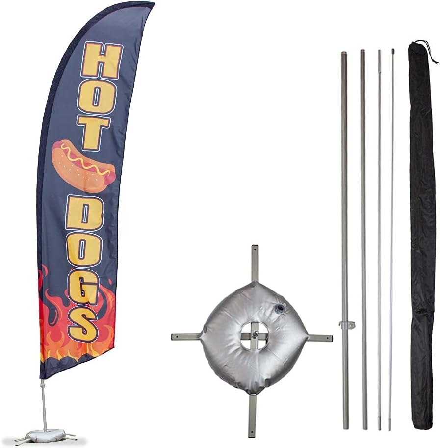 Amazon.com: Infinity Republic - Hot Dogs Windless Full Sleeve Banner ...