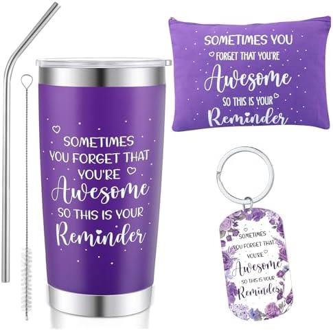 Amazon.com: Zhehao 3 Pcs Purple Birthday Gifts for Women Inspirational ...