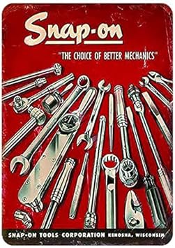 Amazon.com: Metal Tin Sign,Snap-on Tools,Suitable for Garage Cafe Bar ...