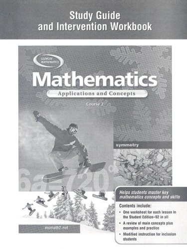 Amazon.com: Mathematics: Applications and Concepts, Course 2, Study Guide and Intervention ...