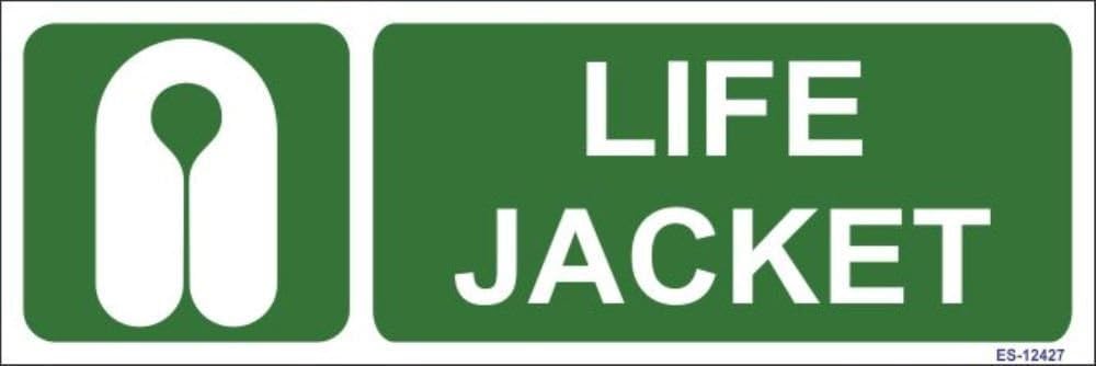 Amazon.com: Life Jacket Sign (Pack of 5 Nos) made from Photoluminescent ...