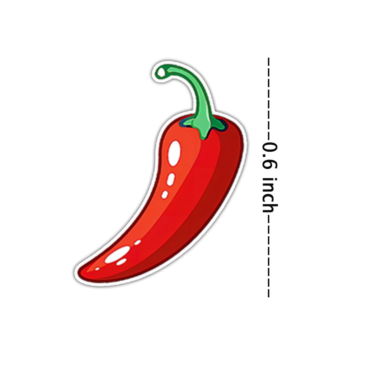 4 Level Spice Warning 4-Level Spicy Warning Stickers - 320pcs Chili ...