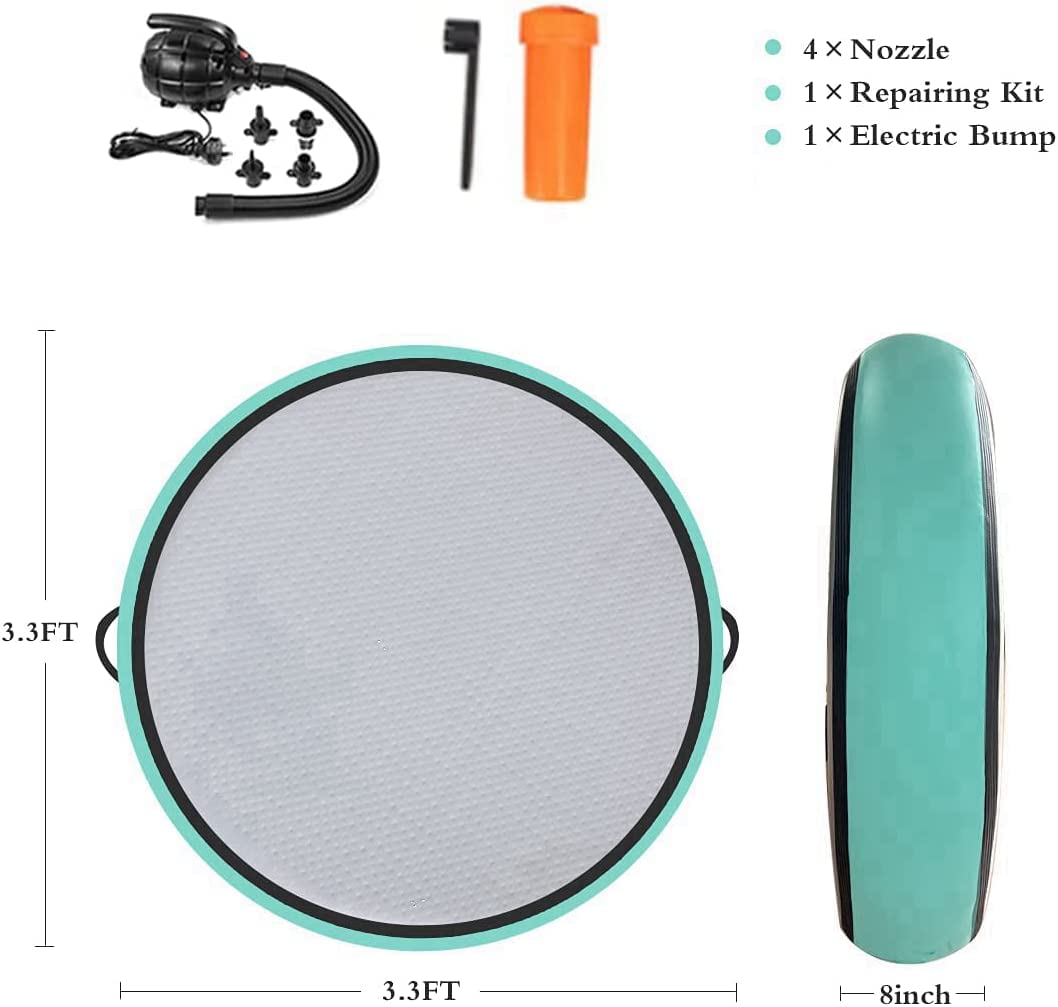 Snapklik.com : CZGBRO 3.3FT Air Spot Gymnastics Mat, 8" Thick Air Mat ...