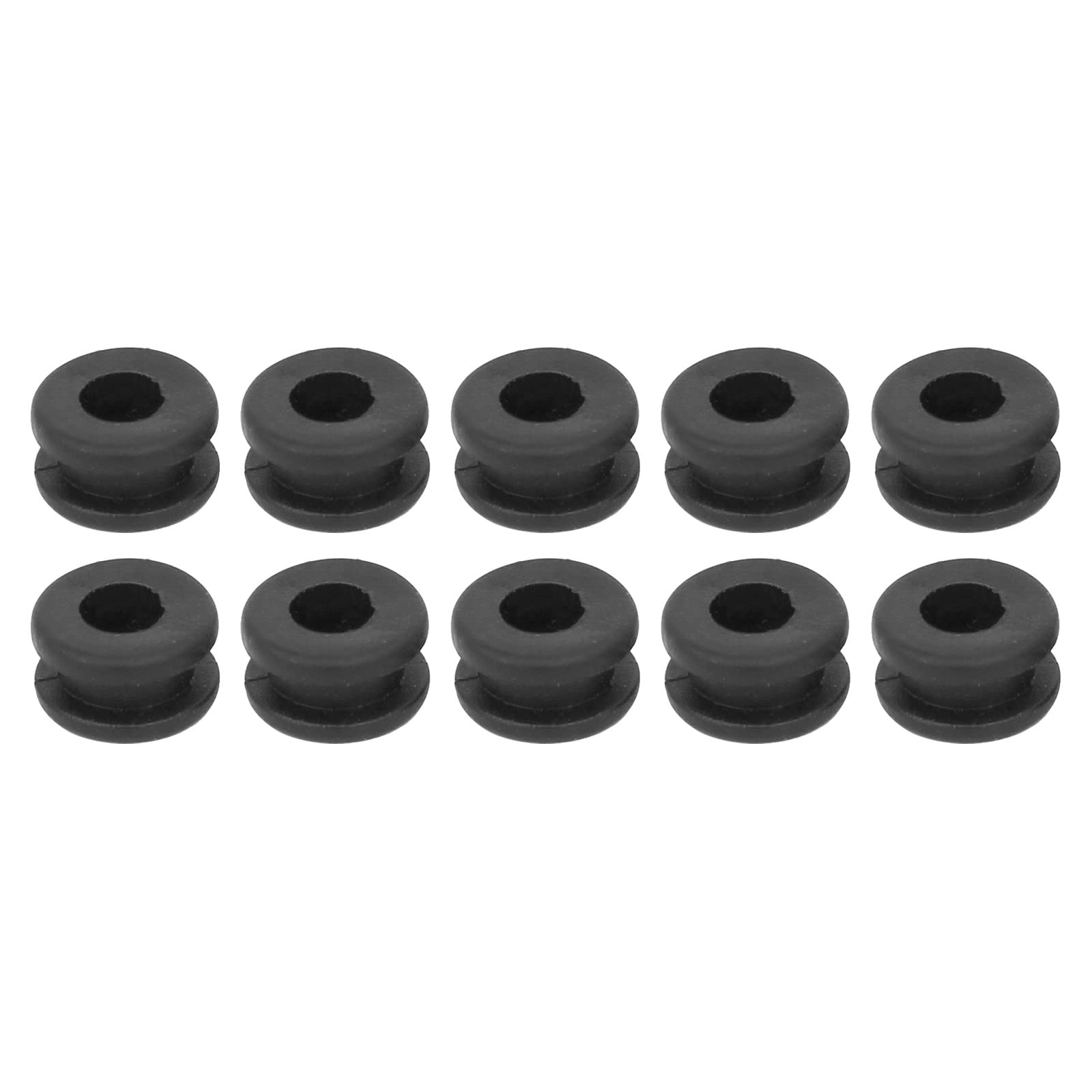 Rebower Rubber Grommets Flexible Wire Hole Plug - 5 mm Mount Dia/Black ...