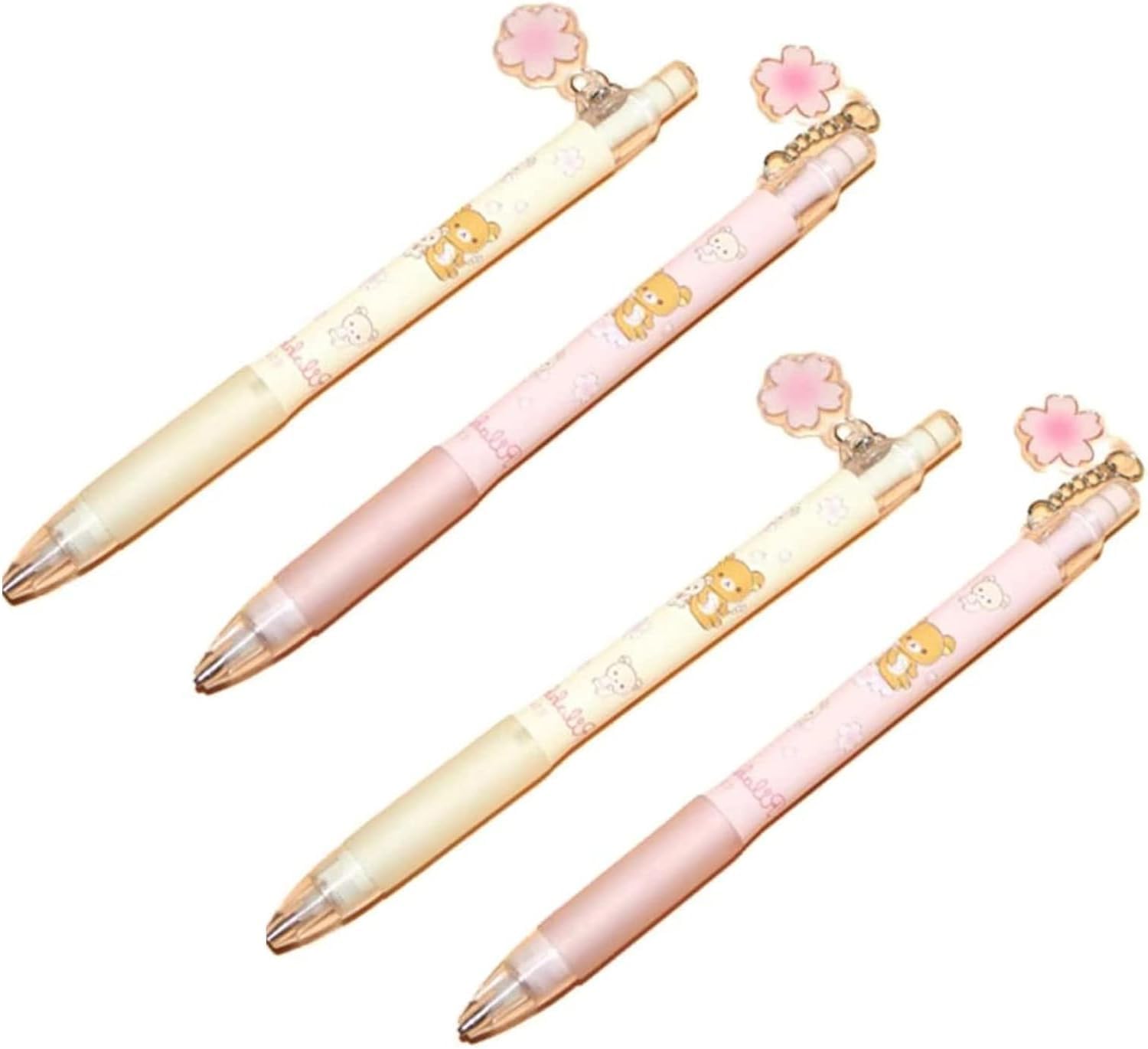 Amazon.com : 4Pcs Pink Kawaii Sakura Mechanical Pencil, Press Pen ...