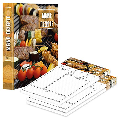 PRICARO Recipe Folder with Recipe Block “BBQ”, A4 – BigaMart