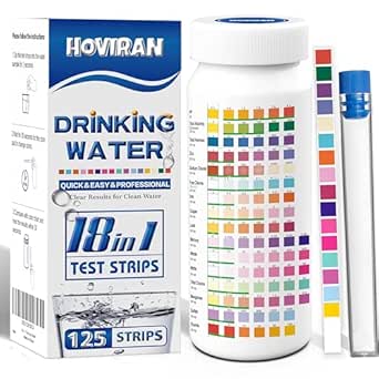 18-in-1 Water Quality Test Strips,125ct Water Testing Kits for Drinking ...