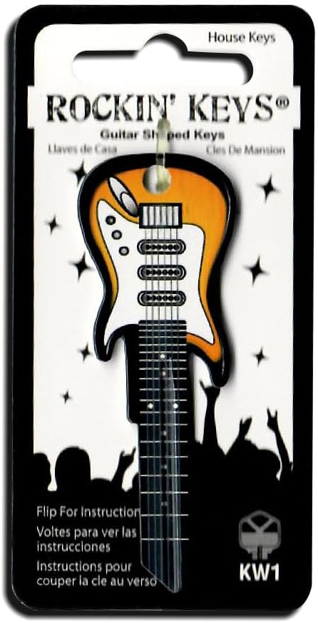 Amazon.com: Sunburst Electric Guitar Shaped Rockin' Key Compatible with ...