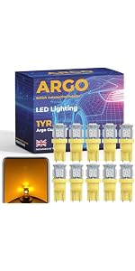 Argo 501 Led Bulbs 5 Smd Xenon Red Car Light Bulbs Car Interior Upgrade ...
