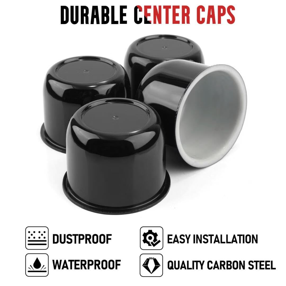 Snapklik.com : RTrhinotuning 4 Pack 3 Inch Wheel Center Caps Plastic ...