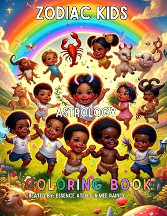 Zodiac Kids: Astrology Coloring Book: Coloring the Cosmos: Shorter ...