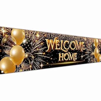 Welcome Home Banner - Welcome Home decorations - Welcome Back banner ...