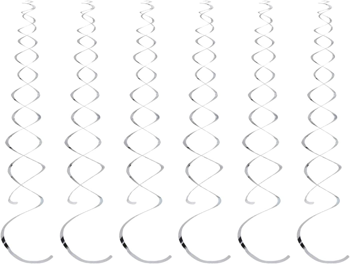 Amazon.com: 36 Pieces Hanging Swirl Decorations Plastic Streamer Party ...