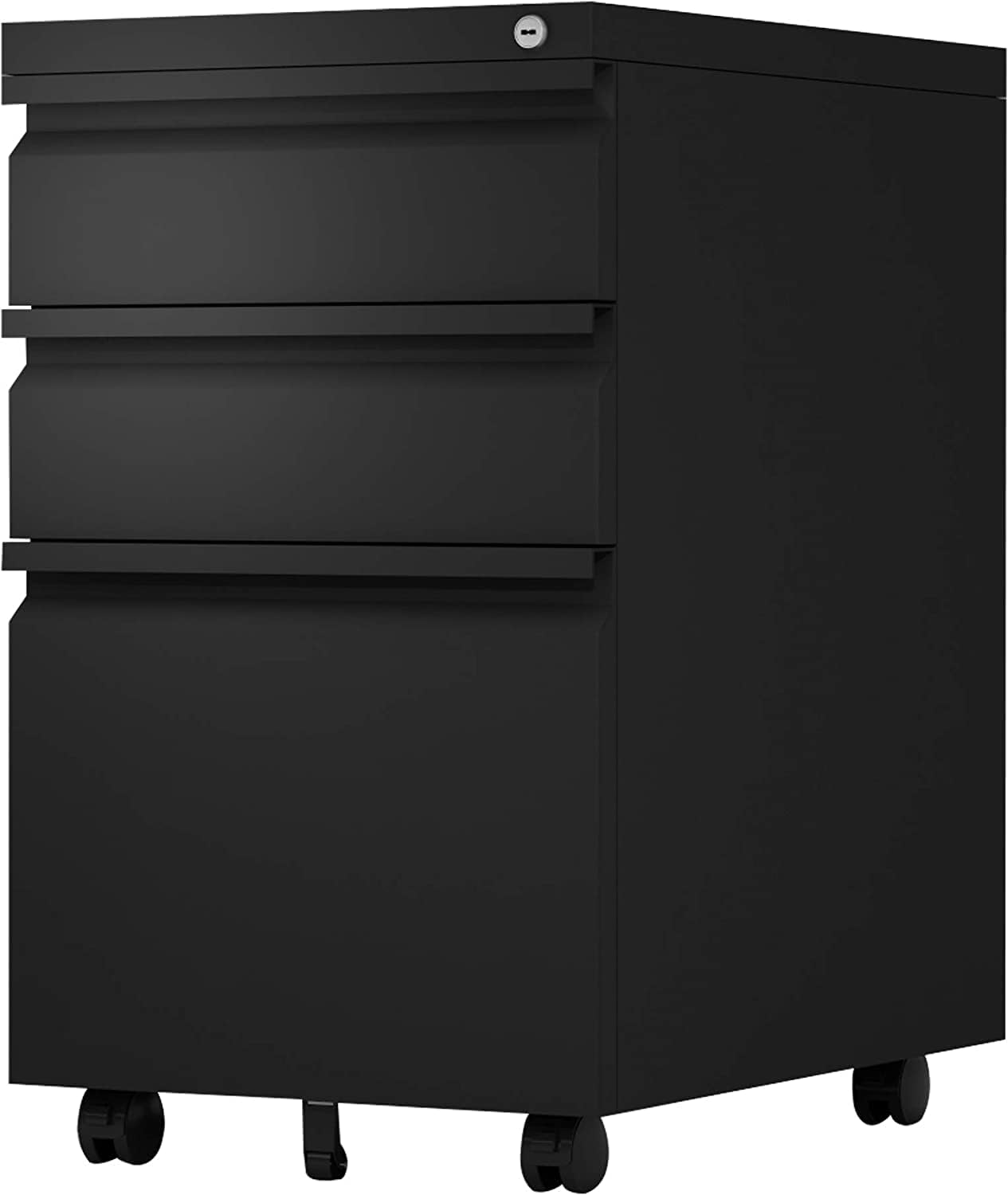 Amazon.com: SPKAPO Mobile File Cabinet with 3 Drawers, Office Pedestal ...