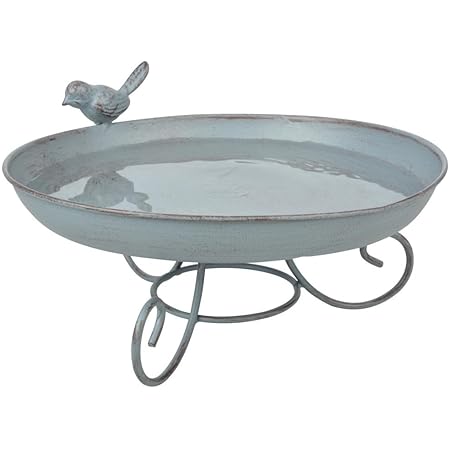 Amazon.com: Esschert Design FB401 Series Standing Bird Bath, Grey ...