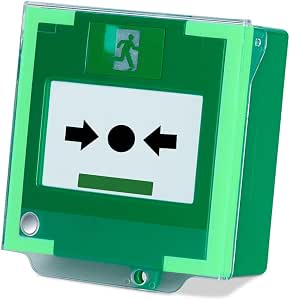 SecureMyDoor - Resettable Call Point with Alarm Sounder Lift Cover ...