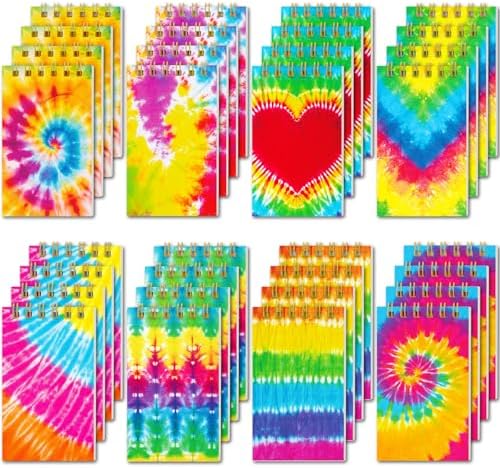 Amazon.com : Koogel 24PCS Mini Tie Dye Notepads, Blank Mini Notebooks ...