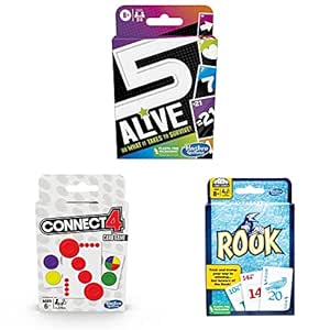 Buy Hasbro 5 Alive Card Game+Connect 4 Card Game+Gaming Rook Card Game ...