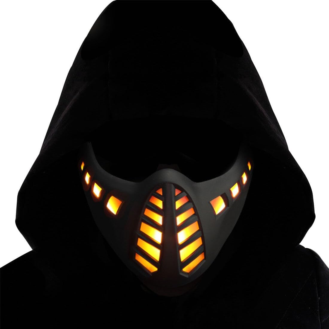 Amazon.com: Tech Punk Cyberpunk Cosplay LED Light Helmet Mask for Men ...