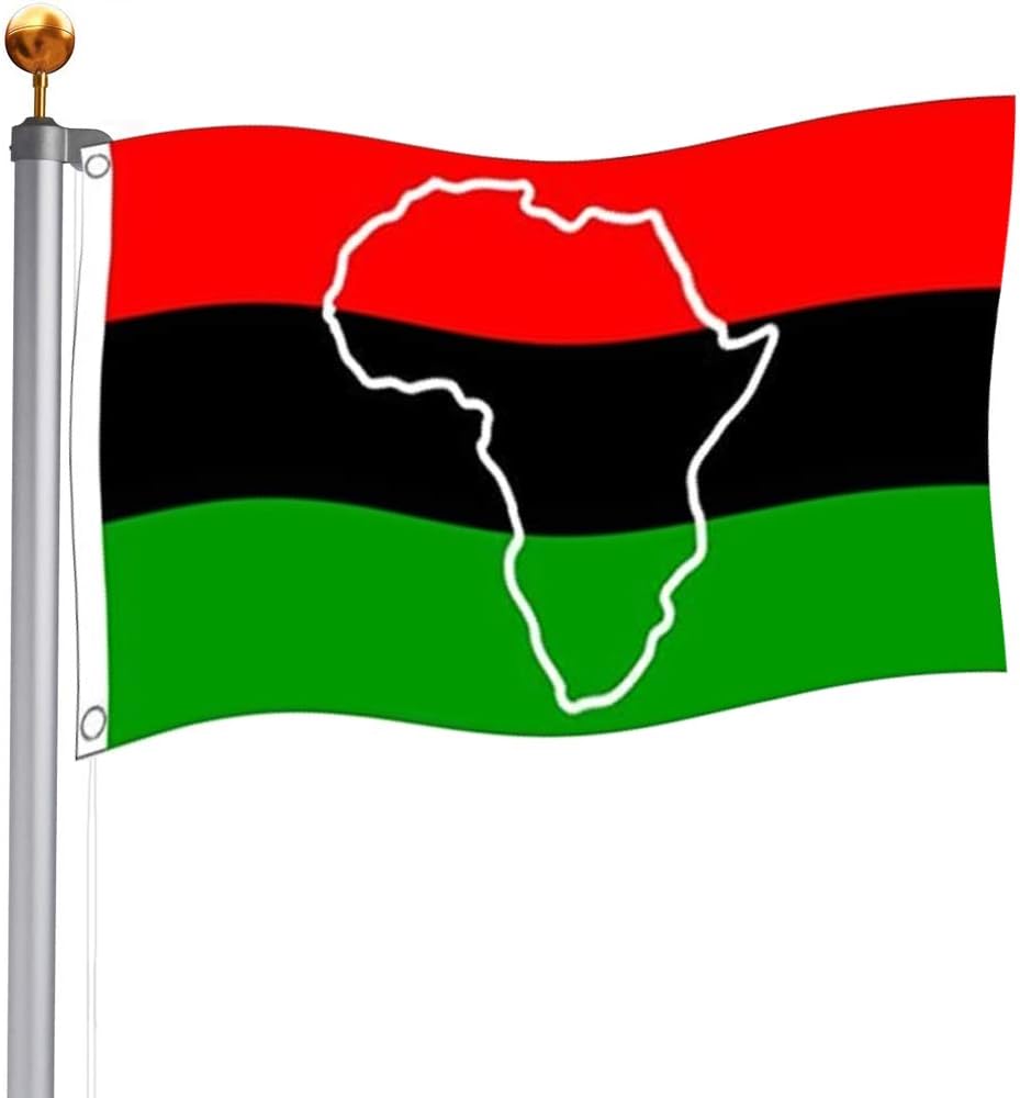 Amazon.com : Large 3x5FT Flag Pan-African Afro American African Banner ...