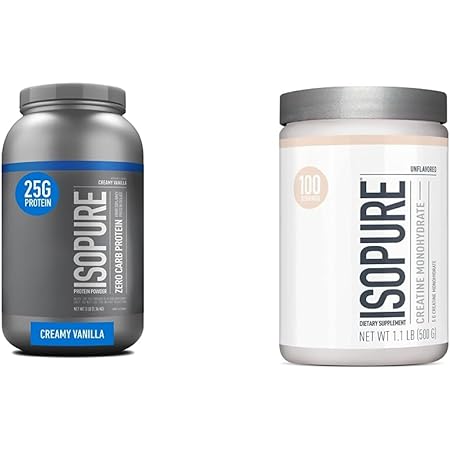 Amazon.com: Isopure Protein Powder, Creamy Vanilla Whey Isolate, 3 ...