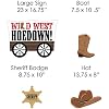 Amazon.com : Big Dot of Happiness Western Hoedown - Yard Sign and ...