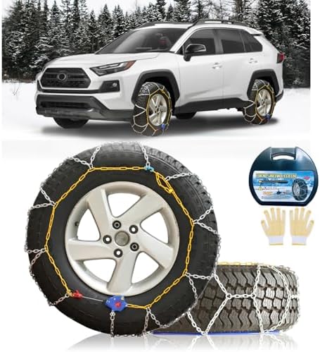 NEOCHIAEVO Auto Fixing Tightening Snow Chains, Tire Chains for Car ...