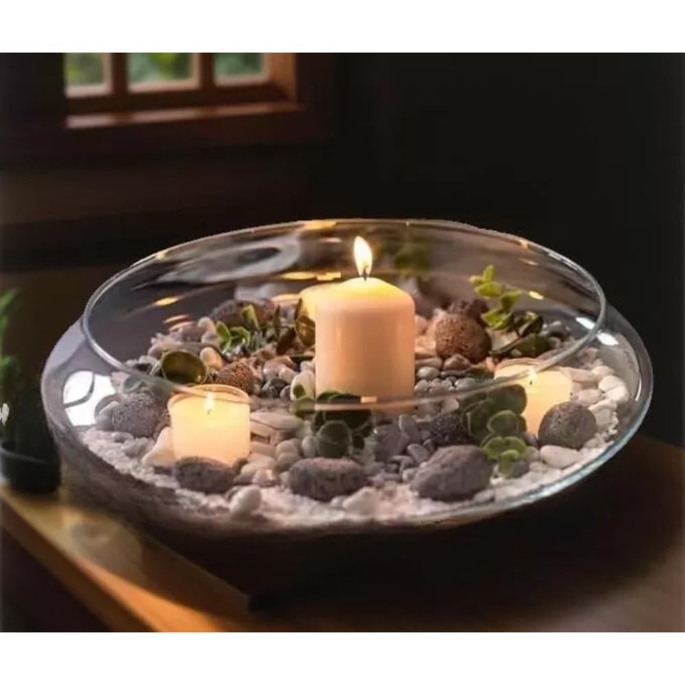 Buy Relanta Urli Bowl-Splendid Glass Spring Bowl For Home Decoration ...