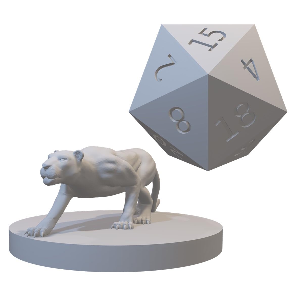 Amazon.com: Medium Animal Miniature for DND Pathfinder RPG Unpainted ...