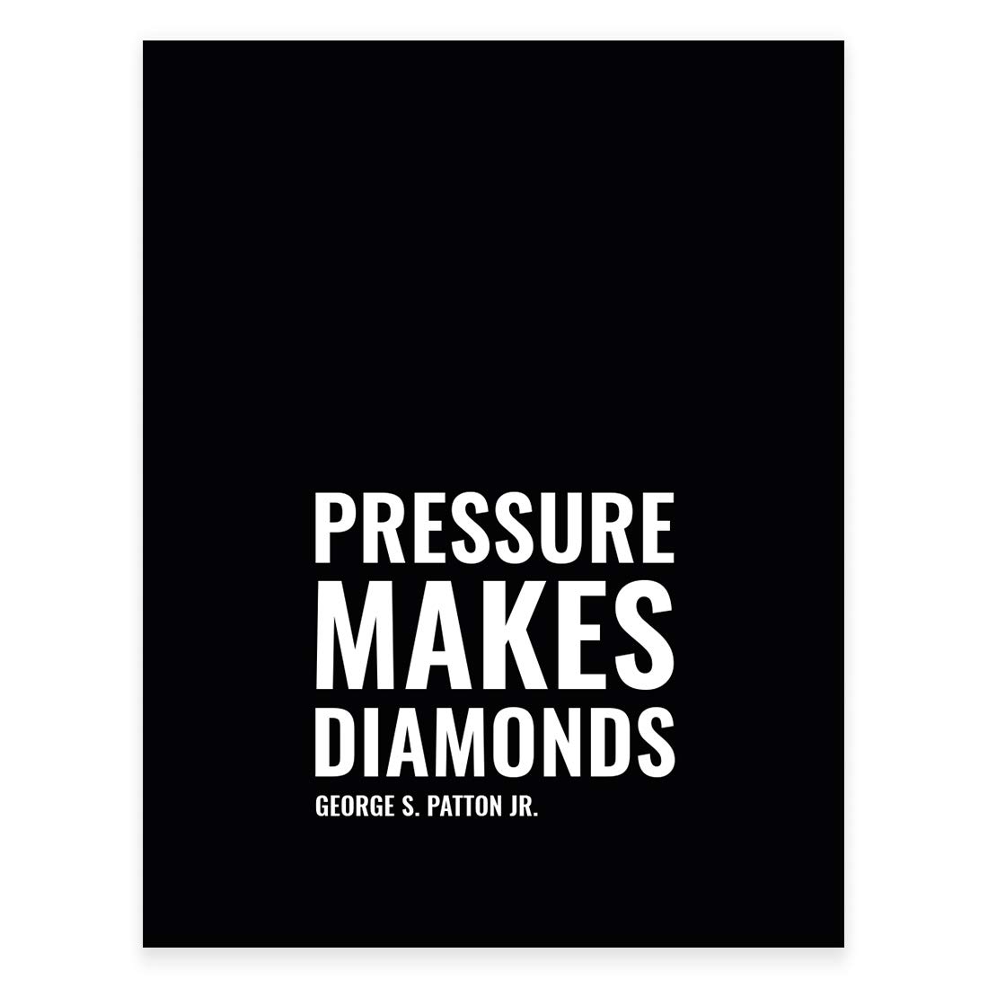 Amazon.com: Andaz Press Motivational Wall Art, Pressure makes diamonds ...