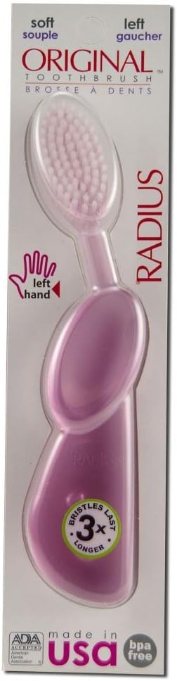 Amazon.com : Radius Toothbrushes Original Toothbrush, Left Handed ...