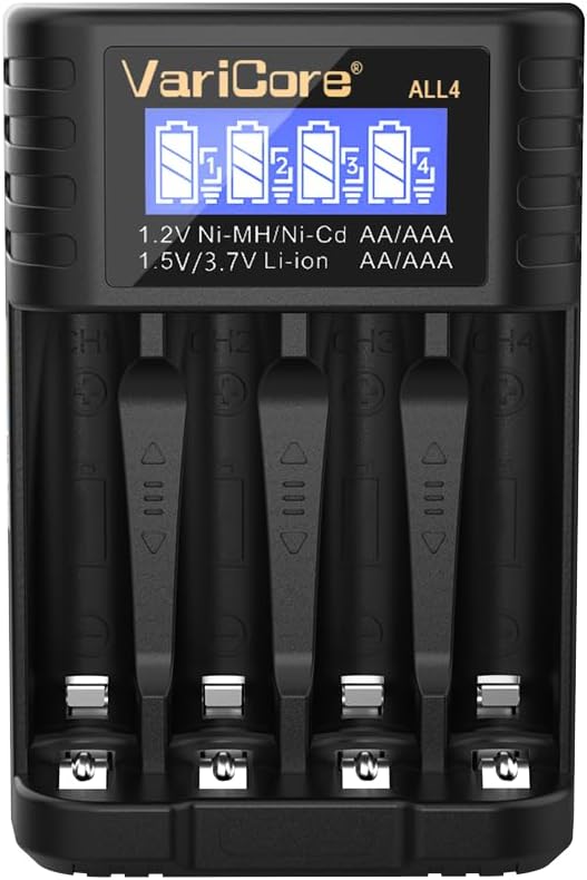 Amazon.com: AA AAA Battery Charger, AAA Batteries Charger for 1.2V NiMH ...