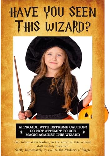 Amazon.com: Have You Seen This Wizard Photo Prop, Funny Wizard Themed ...