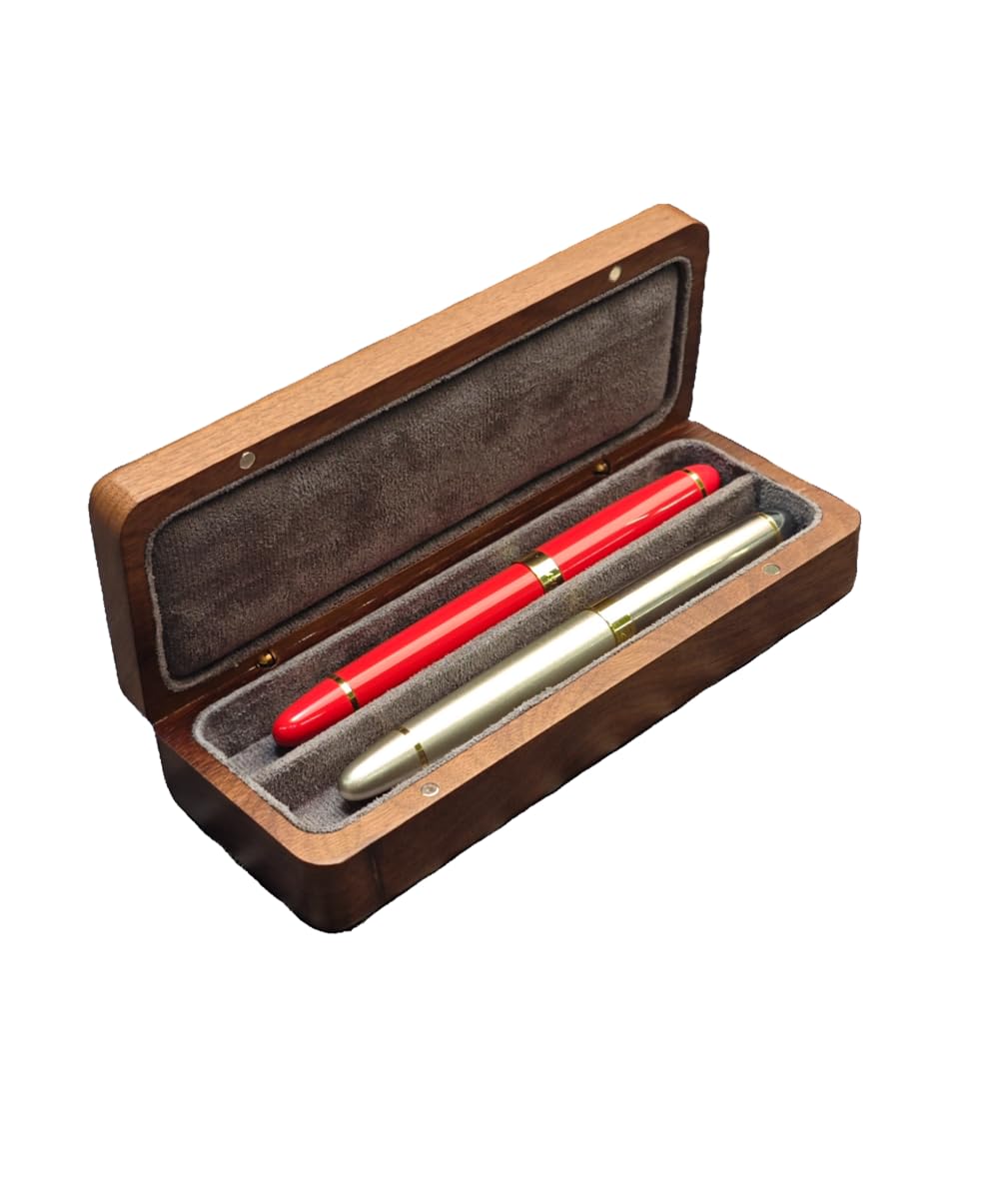 Amazon.com: 2Slots Fountain Pen Collector Organizer - Handmade Pen Case ...