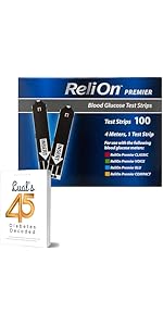 Amazon.com: Relion Premier Test Strips 100 Count, Compatible with Reli ...