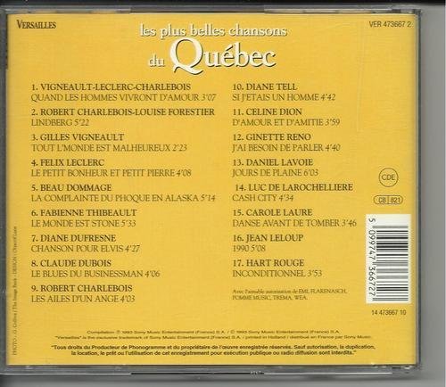 - Les plus belles chansons du Québec - Amazon.com Music